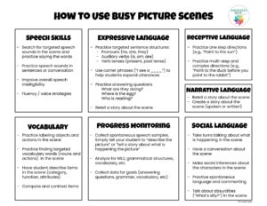 How I Use Busy Picture Scenes in Speech Therapy Sessions - Pinwheel ...