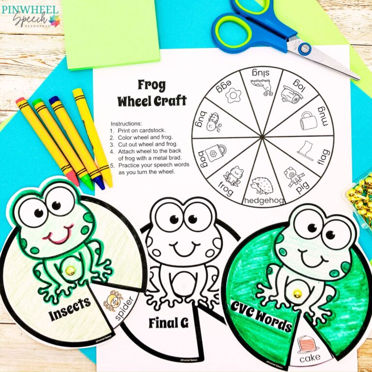 Frog Theme Speech Therapy Activities - Pinwheel Speech Resources